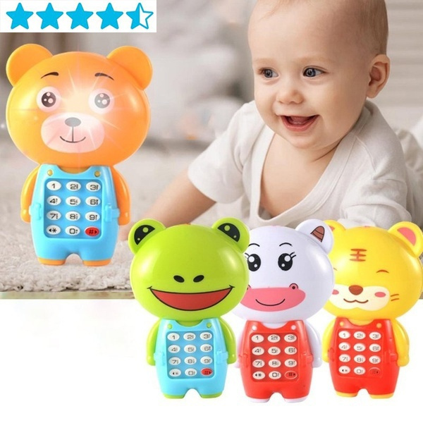 New Electronic Toy Phone Musical Mini Cute Children Phone Toy Early ...