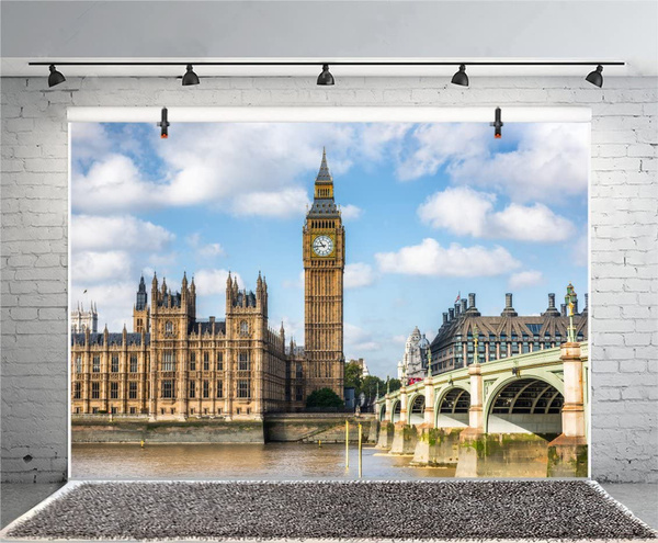 Big Ben Backdrop 5x3ft Photography Background Clock Tower Elizabeth ...