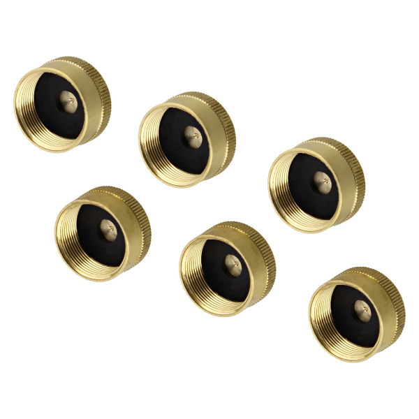 BISupply 1 lb Refill Propane Bottle Caps 6pk - Tank Threaded Valve ...
