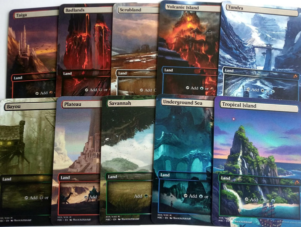 10 DUAL LANDS FULL ART TIERRAS DOBLES DUAL LAND CUBE ALTER | Wish