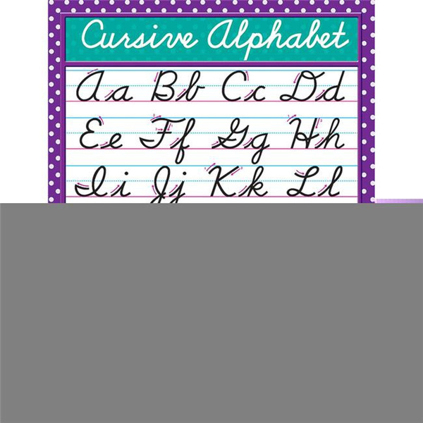 Teacher Created Resources TCR7688BN 6 Each Cursive Chart | Wish