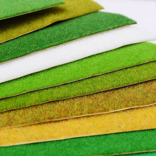 Landscape Faux Grass Mat for Model Train DIY Kraft Paper Scenery Layout ...