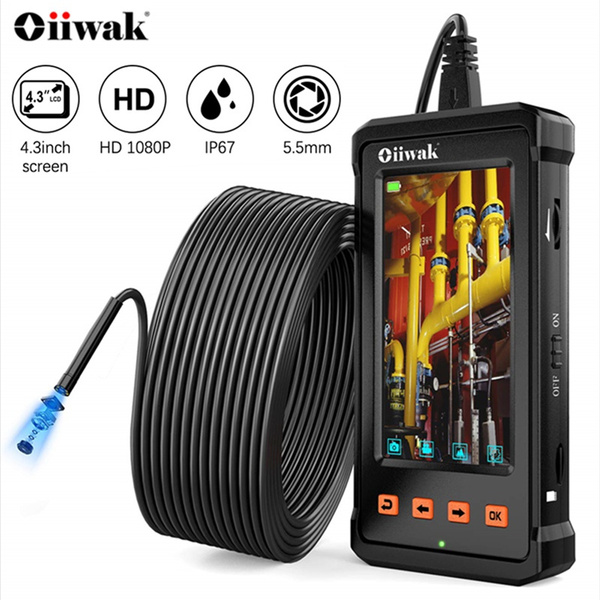 Oiiwak 4.3inch LCD Screen Industrial Endoscope Inspection Camera ...
