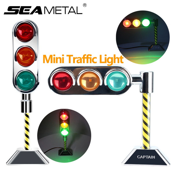 Mini Traffic Signs Road Light Traffic Light Decor Block LED Children ...