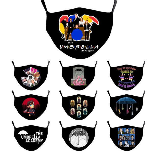 Unisex The Umbrella Academy Printed Cute Cartoon Mask Dustproof ...