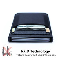 Men Business Aluminum Wallet with Or Without Back Pocket Cash ID Card ...