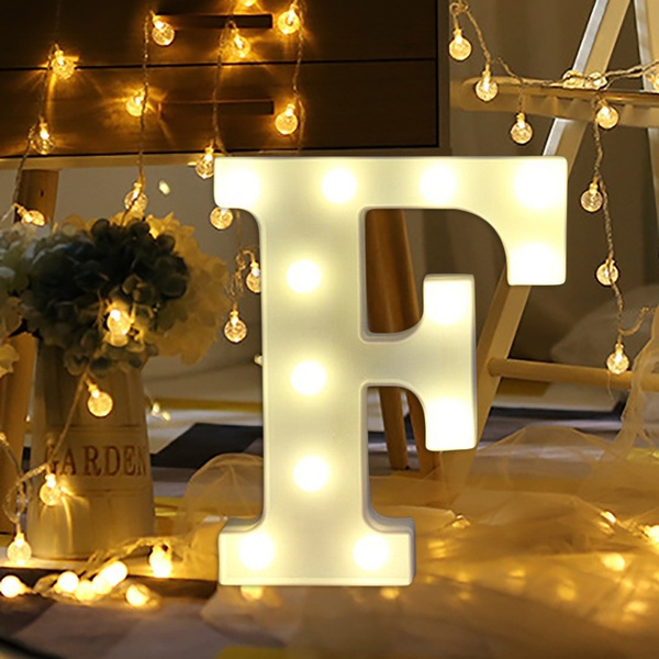 26 Letter Lights/number Lights 0-9/symbol Love/&warm White Light ...