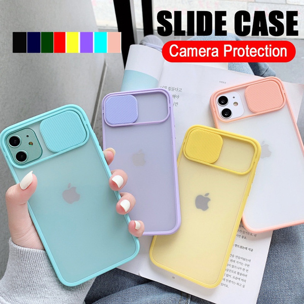 Case with Camera Cover for IPhone 12 11 Pro Max 8 7 Plus 6 6s Plus SE2 ...