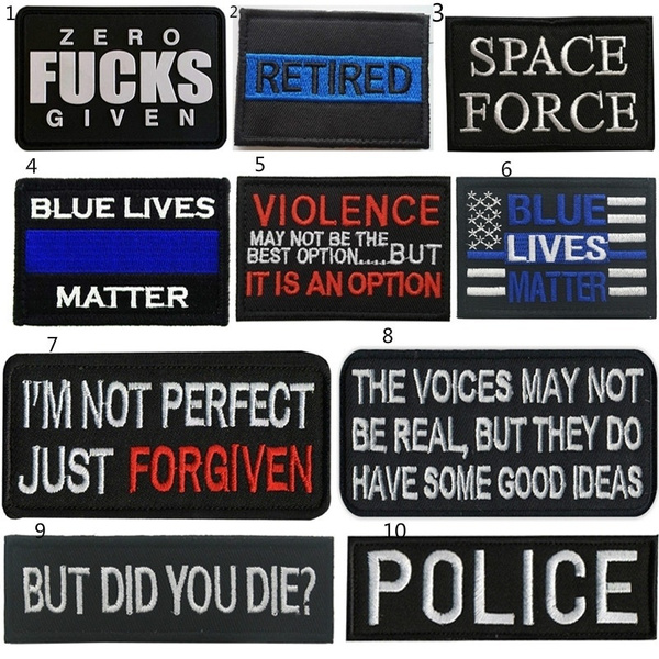 Police Embroidery Hook Patches Military Patch Tactical Patch Badge ...