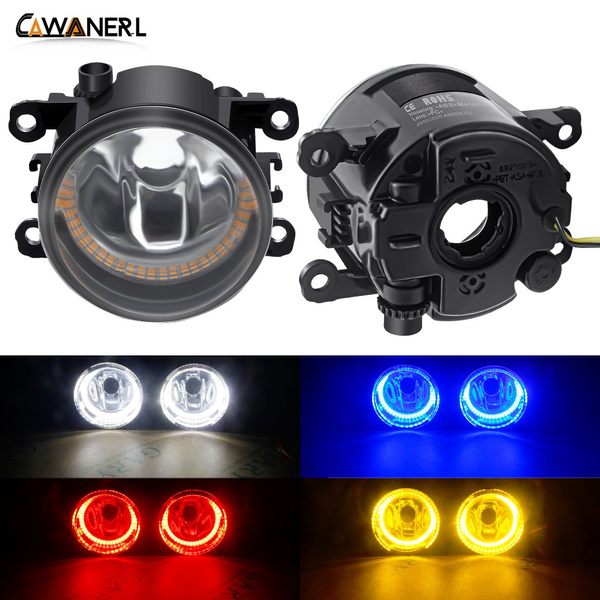 2 X Car Fog Light Assembly Halo Ring DRL Daytime Running Lamp 12V For ...