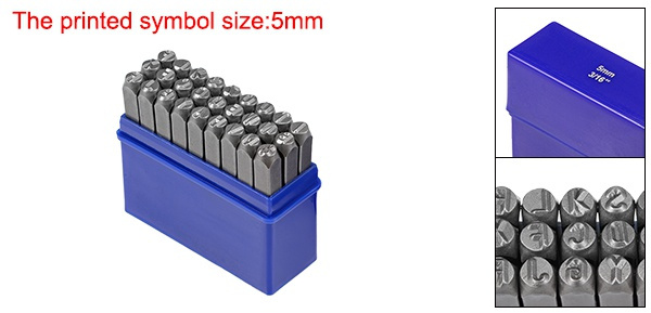 Letter Metal Stamp Set, 3/16" 5mm, Alphabet A to Z and Symbol &, Stamps ...