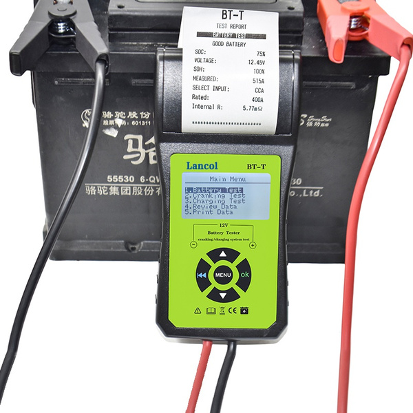 Lancol 12VCar Battery Tester With Printing Result Diagnostic Tool Car ...