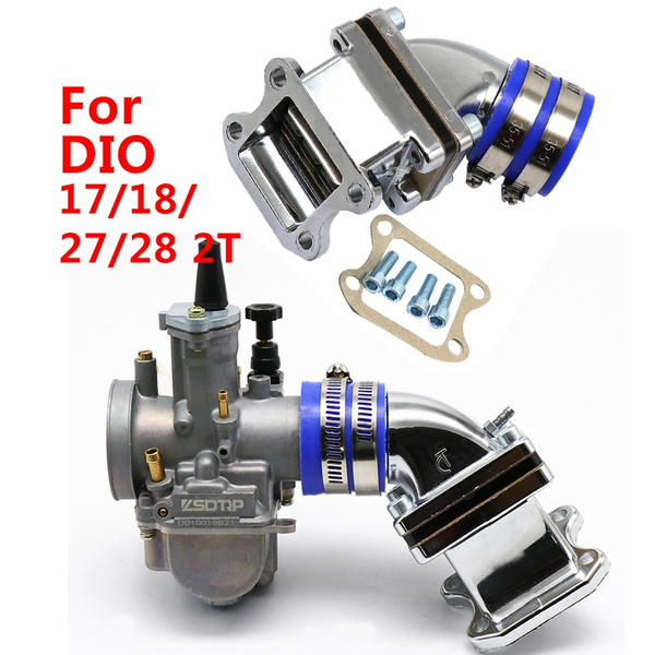 35mm Performance Intake Manifold For 2 Stroke DIO 17/18/27/28 50cc 90cc ...