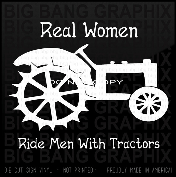 2PCS Details about Funny Vintage Tractor Vinyl Decal Car Window Sticker ...