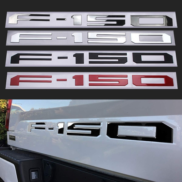 3D F150 Emblem Adhesive F150 Tailgate Insert Overlay Letters Rear ...