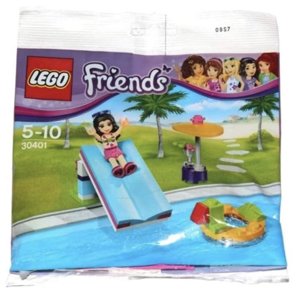 Lego® original FRIENDS - LE TOBOGGAN / Pool Foam Slide - Polybag neuf ...