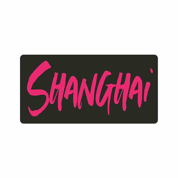 13cm x 6.5cm for Pink Shanghai Funny Car Stickers Bumper RV VAN Fine ...