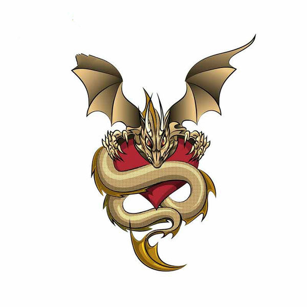 13cm x 10.9cm for Greedy Dragon Vector Image Funny Car Stickers Car ...
