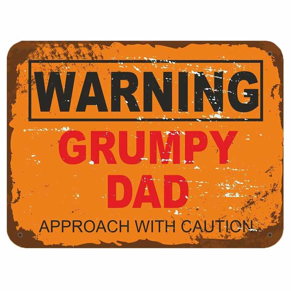 13cm x 9.8cm for Grumpy Dad Warning Vinyl Car Wrap Bumper Anime Laptop ...