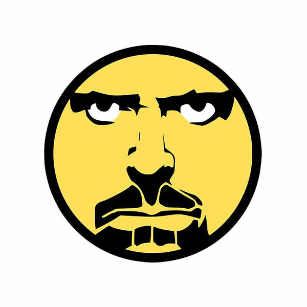 13cm x 13cm for Gangster Man Stern Angry Avatar Car Bumper Window ...