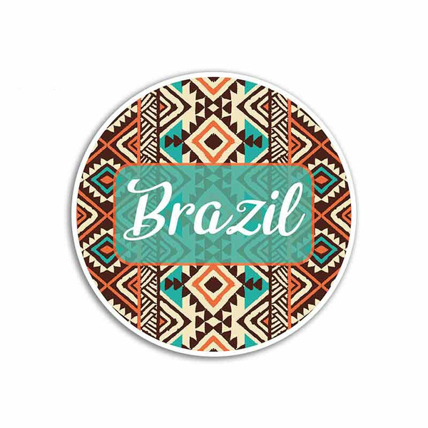 13cm x 12.9cm for Brazil Logo Car Stickers JDM Vinyl Air Conditioner RV ...