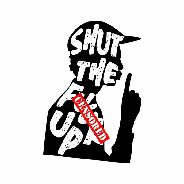 13cm x 8.9cm for Shut The Up Car Stickers and Decals Fashion Occlusion ...
