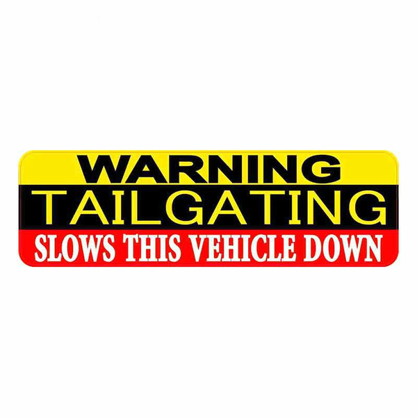15cm x 4.6cm for Tailgating Warning Sign Car Stickers Vinyl JDM ...