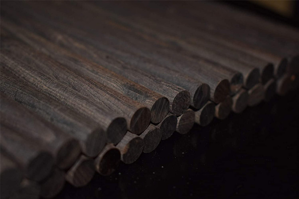 10-Pack 15x1.2cm African Blackwood Ebony Dowel Pins Wood Lumber Turning ...