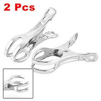Laundry Clothes Office Use Stainless Steel Hanging Clips Clamps Pegs ...