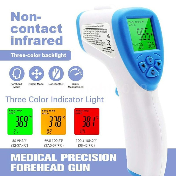 infrared handheld thermometer household forehead thermometer LCD ...