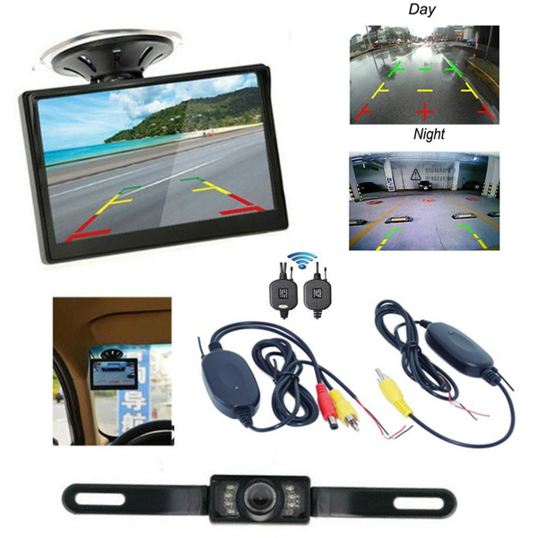 HD Wireless Reversing Image Wireless Receiver Transmitter Rear View ...