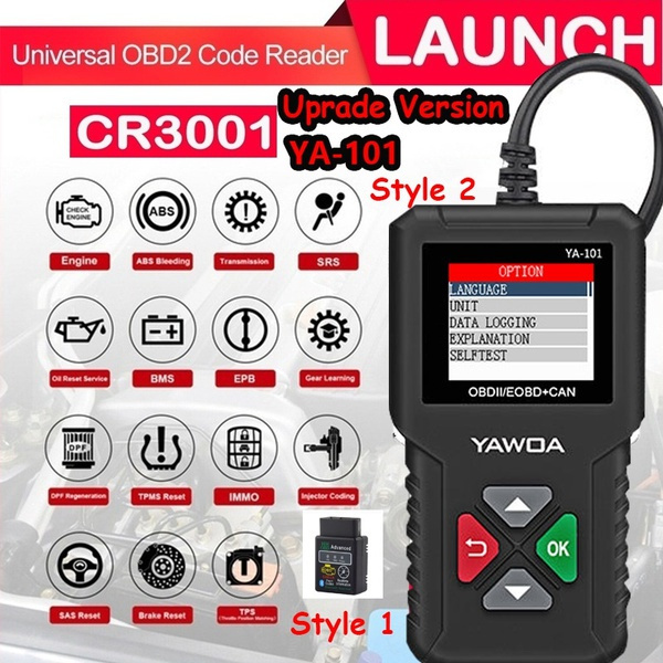 Light 2021 New Version CR3001 Upgrade Version YA-101 OBD2 Auto Car ...