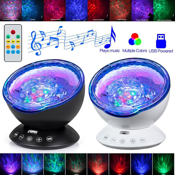 USB Projector Night Light Remote Control TF Cards Music Player Speaker ...