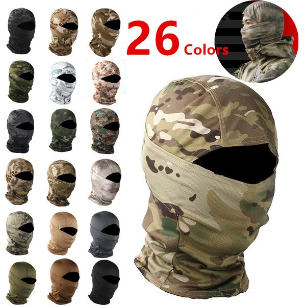 Outdoor Camouflage Camo Balaclava Army Tactical Military Ski Full Face ...