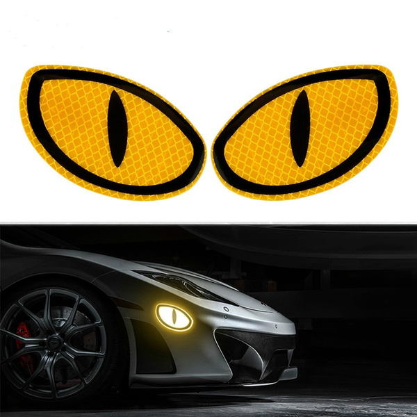 Car Reflective Sticker Warning Tape Eye Shape Reflective Strips Safety ...