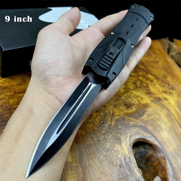 AUTO OTF Spring Assisted Tactical Knife Gifts Knives Set, 2 Colors Push ...