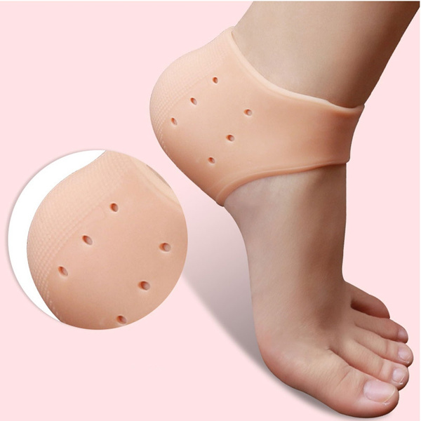 Soft Silicone Foot Skin Care Protector Heel Socks Prevent Dry Skin ...