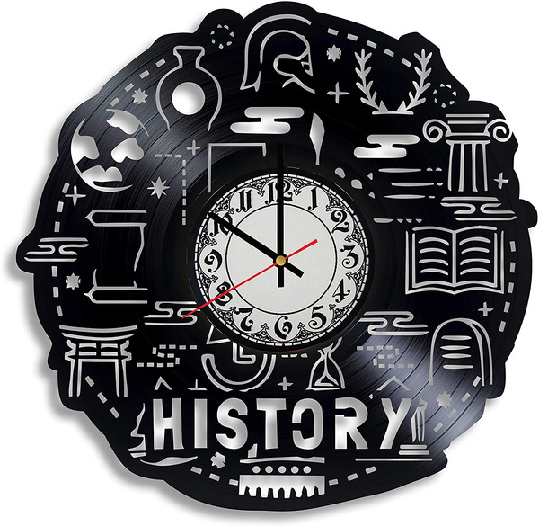 History Teacher Vinyl Wall Clock - History Teacher Decor, History ...