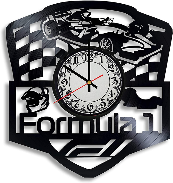 Racing Art Vinyl Wall Clock - Race car Decor, Monaco Grand Prix Art ...