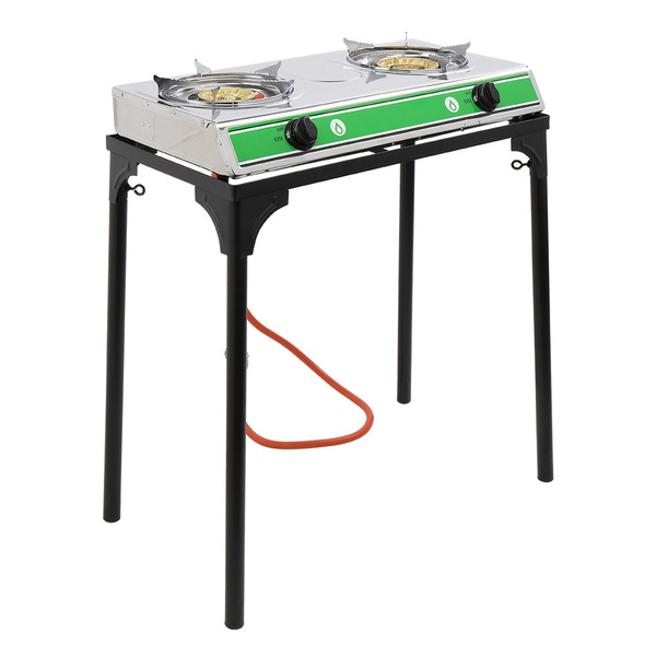 Portable Propane Gas Gasoline lpg Stove Stand Dual Burners Cook Stand ...