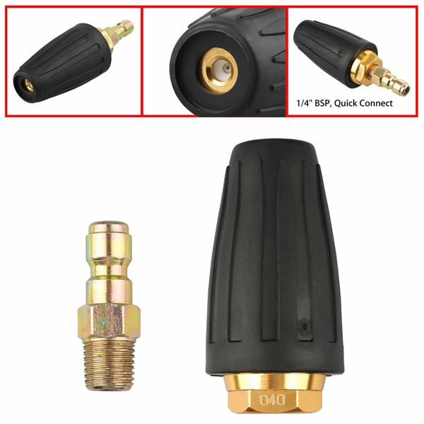 1/4" 4.0 GPM 3000PSI High Pressure Washer Rotating Nozzle Spray Tip ...
