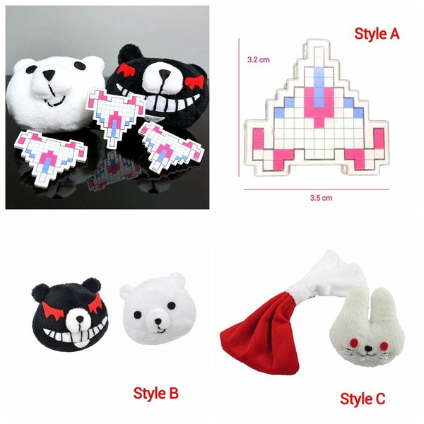Black & White Fashion ACG Japanese Anime Cosplay Hairpins Danganronpa ...