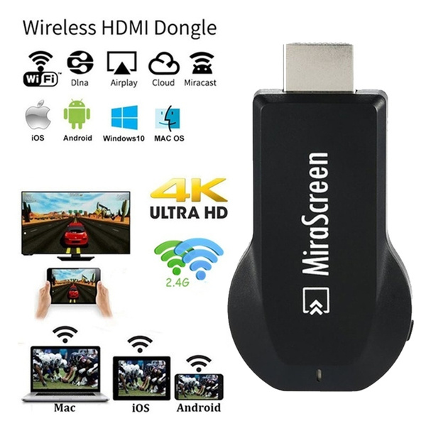 MiraScreen Wireless WIFI 2.4G Dongle TV Stick 1080P Mirroring Device ...
