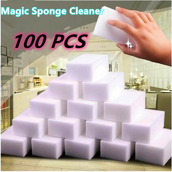 100PCS Magic Sponge Eraser Clean Multi-Function Melamine Foam Cleaner ...