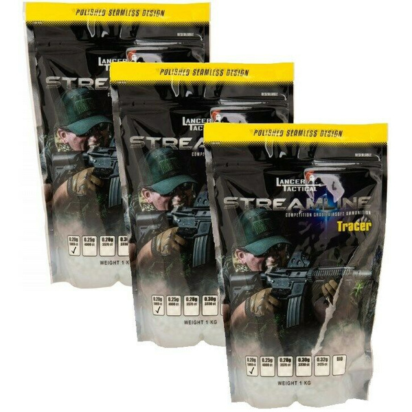 15000 Tracer Glow In The Dark .20g Airsoft Bbs Seamless Ammo Gun .2g Bb ...