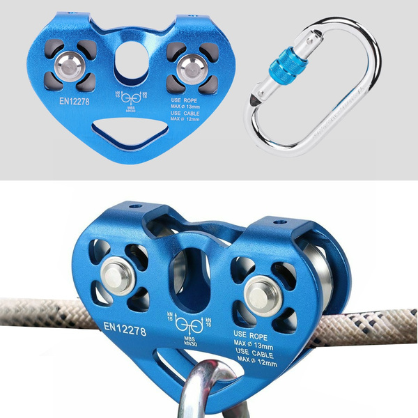 Double‑Shaft Climbing Dual Pulley Fixed Climbing Pulley for Climbing | Wish