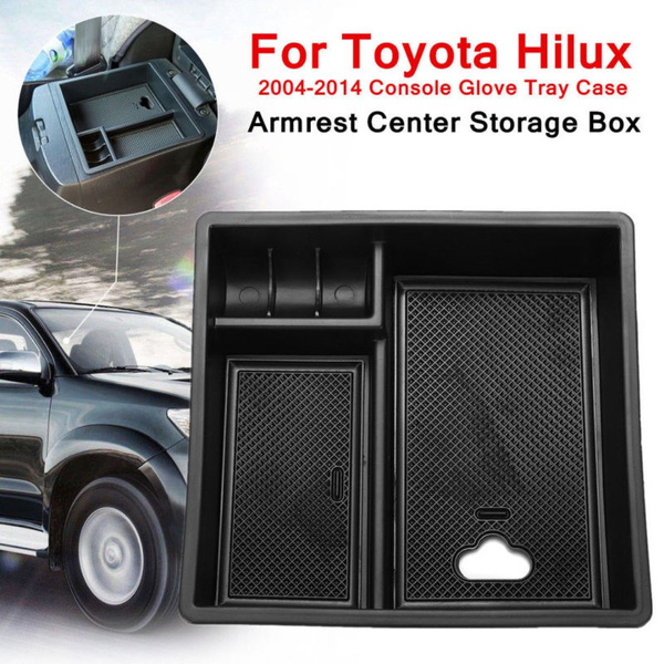 Car Center Console Armrest Storage Box Tray For Toyota Hilux VIGO ...