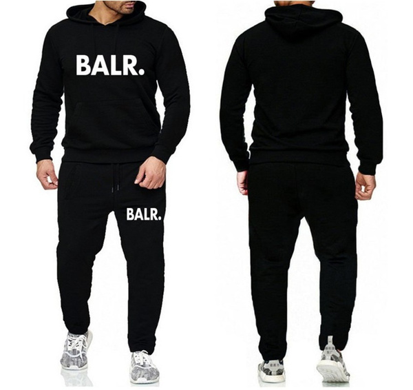 2020 New BALR Printed Mens Womens Fashion Suit Jogging Hoodie ...