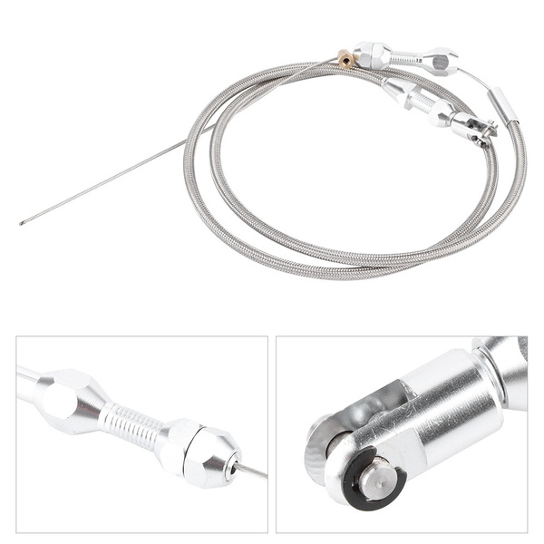 36in Throttle Cable Stainless Steel Throttle Gas Cable Wire Fits For LS ...