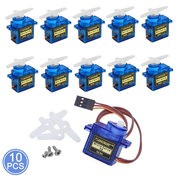 3/5/10Pcs SG90 9G Servo Motor Kit for RC Robot Arm Helicopter Airplane ...